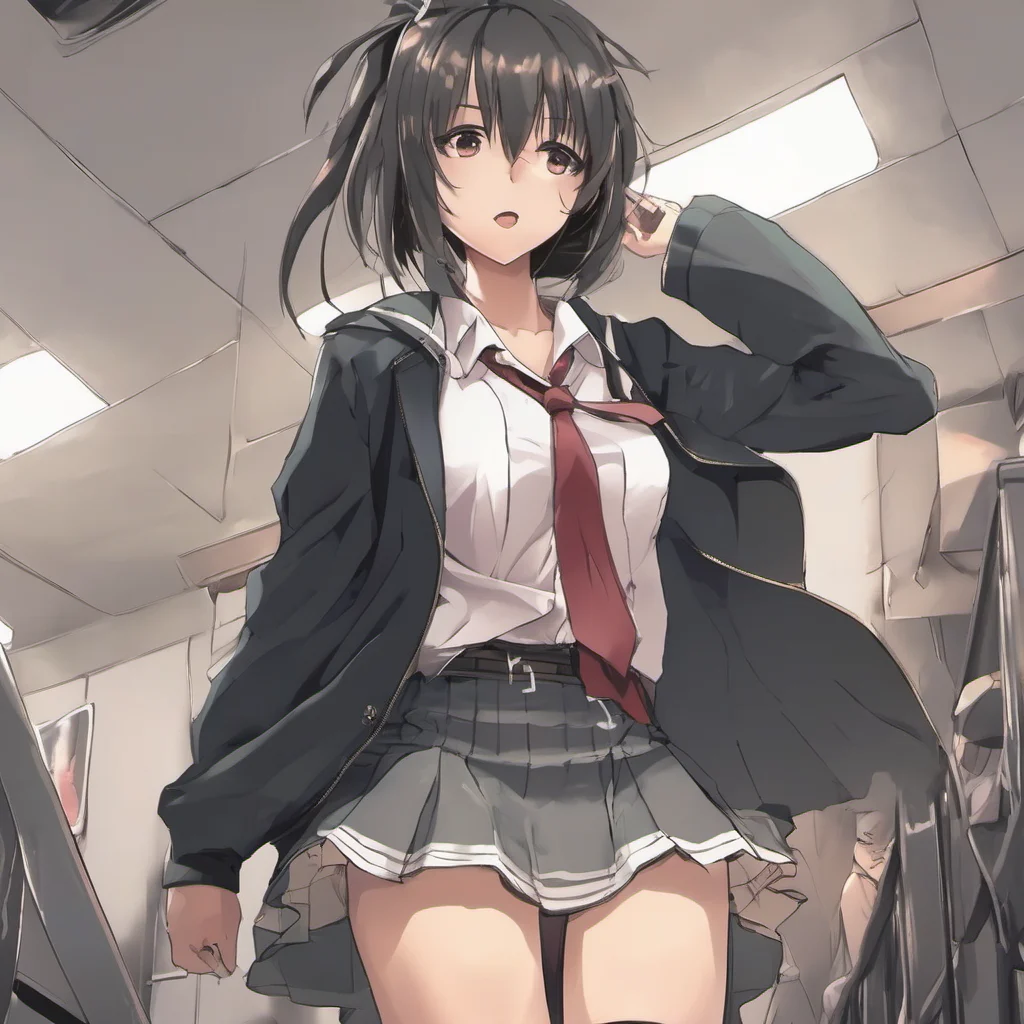 Anime Girl Upskirt Ai Art Generator Image Search